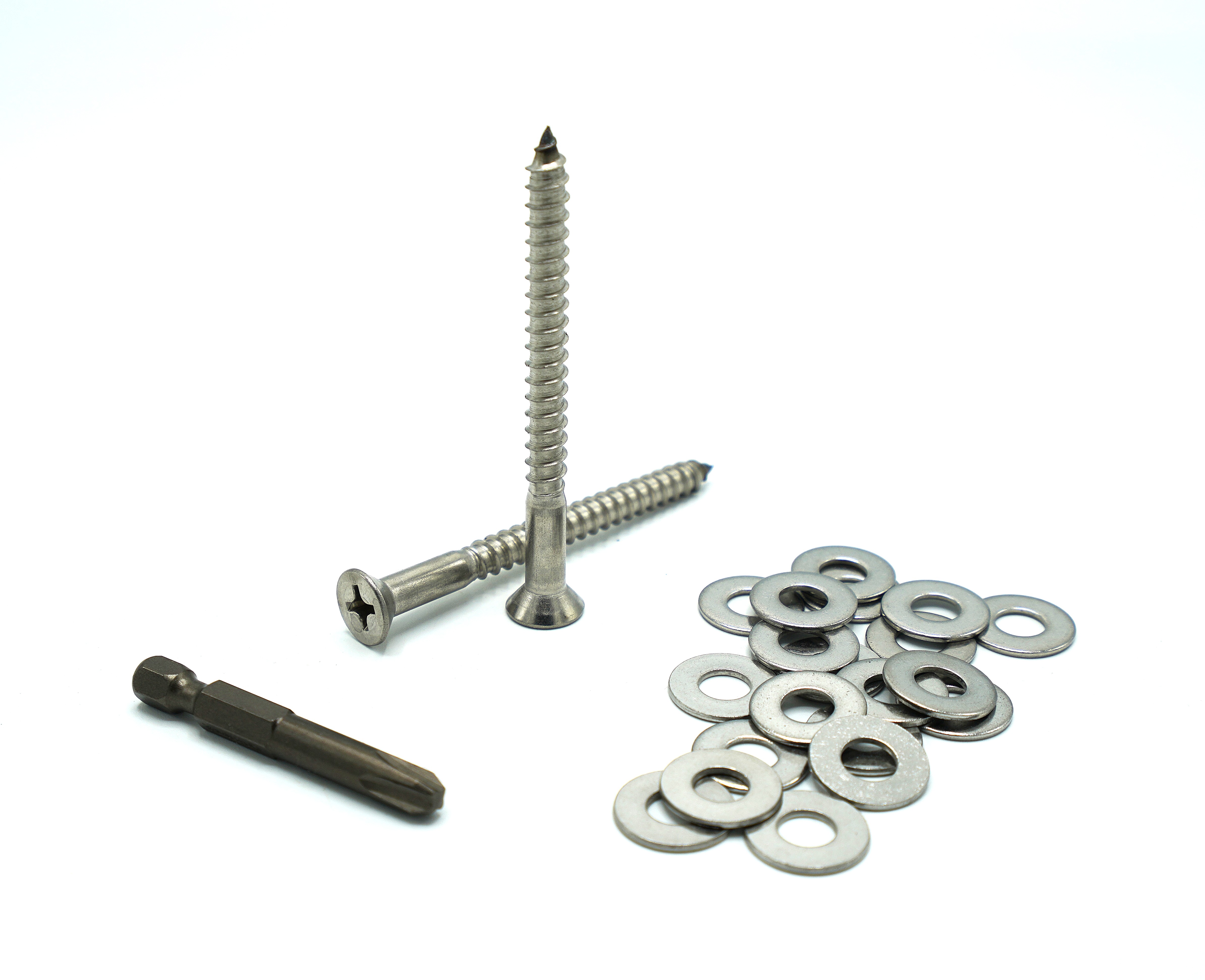 Hurricane Kit Wood Screws, Flat Washers & Driver - 41 Pcs For Wood Frames
